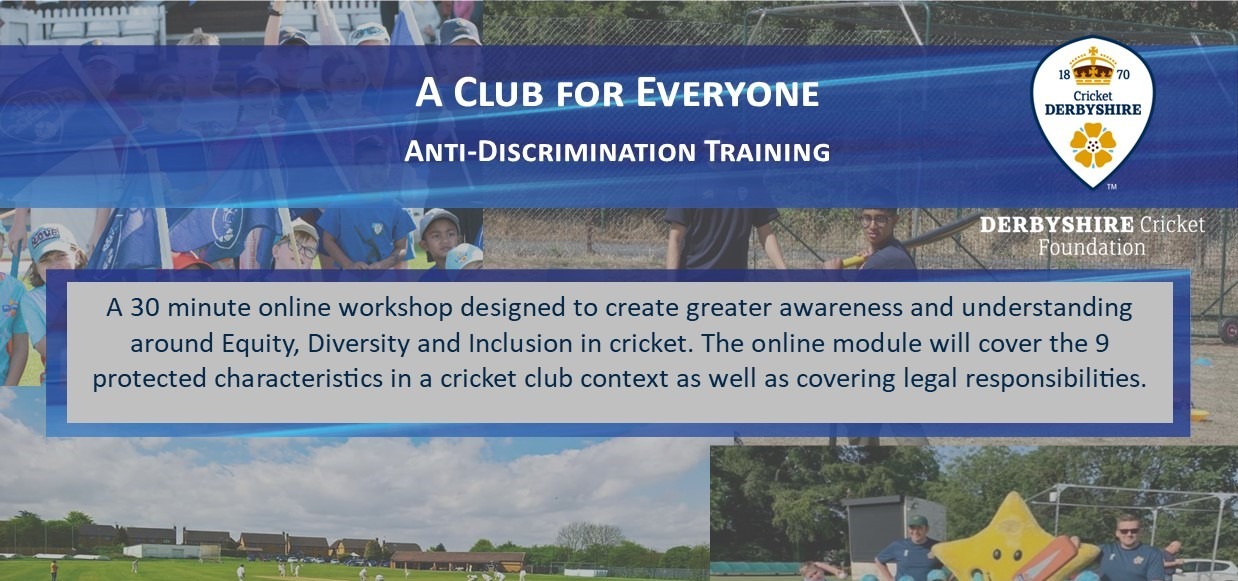 ECB Anti-Discrimination Training - Derbyshire Cricket Foundation