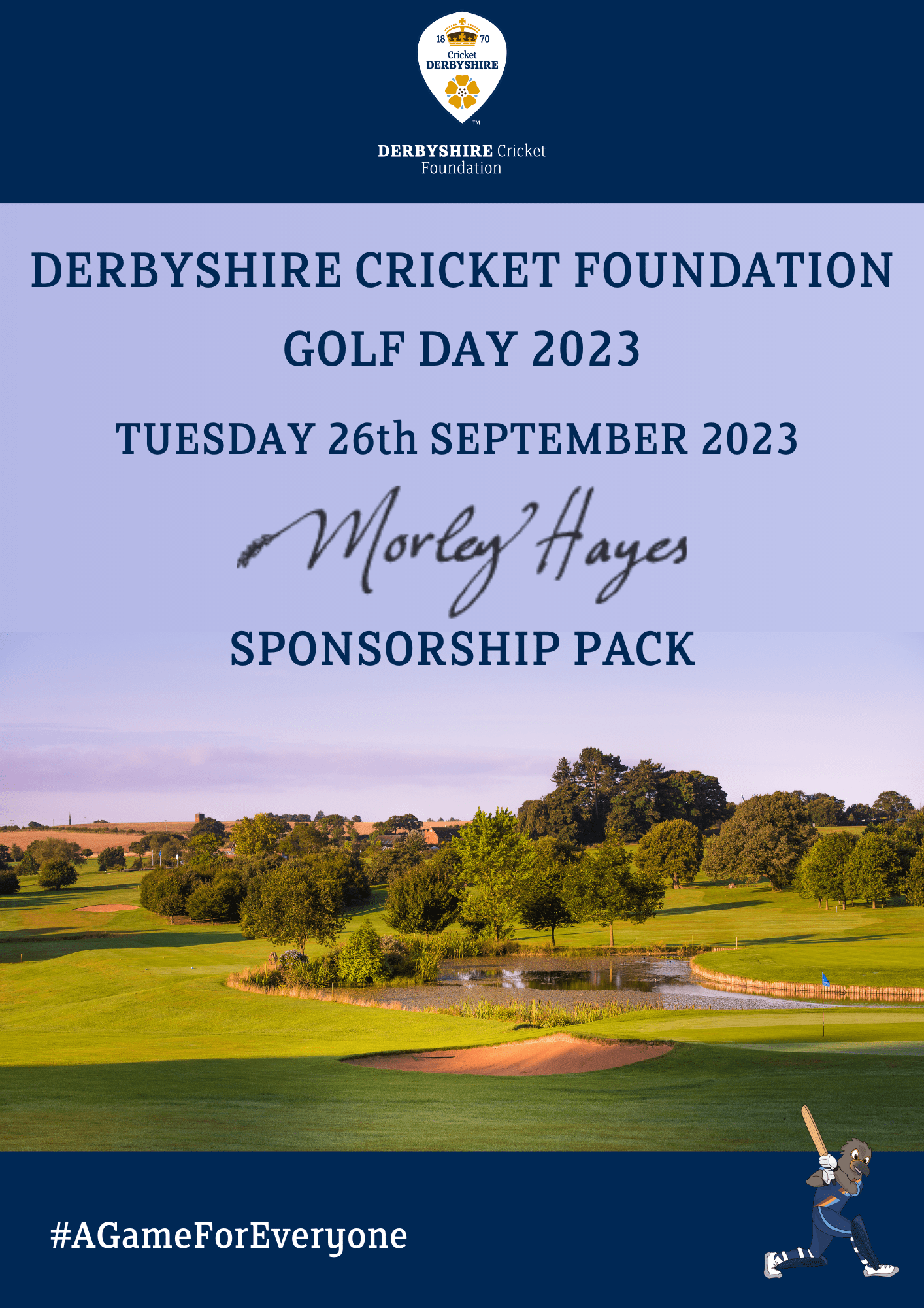 DCF Golf Day Tuesday 26th September 2023 - Derbyshire Cricket Foundation