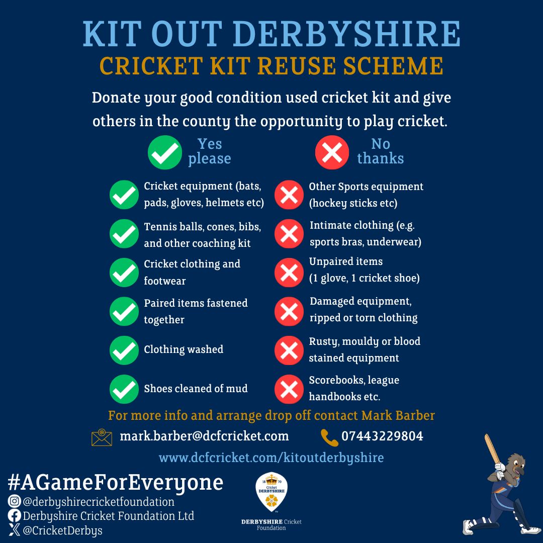 Kit Out Derbyshire - Derbyshire Cricket Foundation