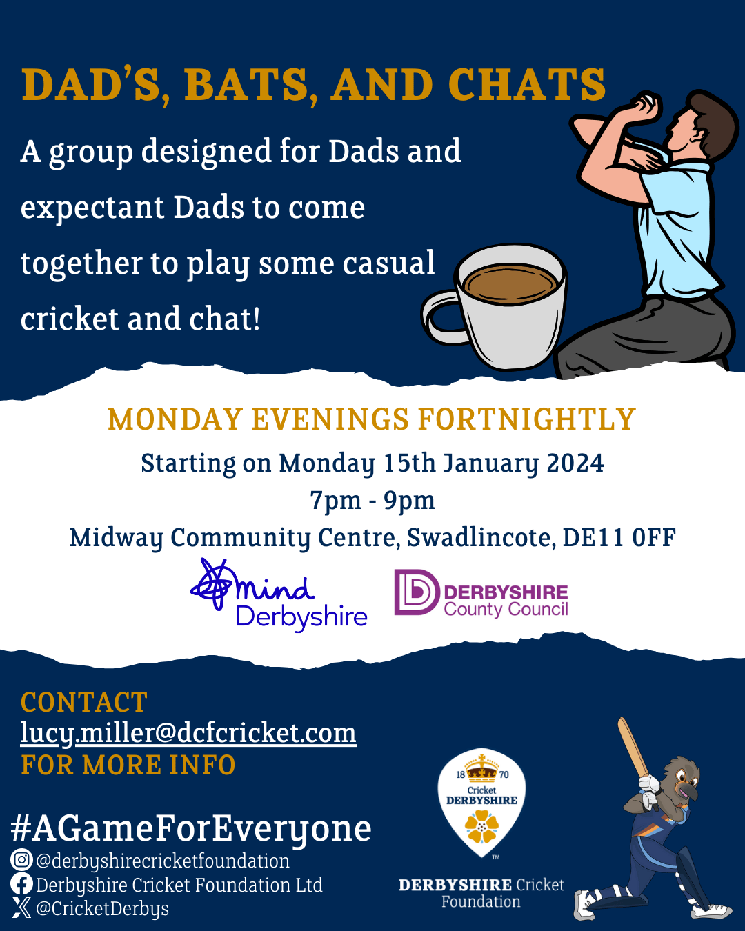 Dads, Bats, and Chats - Derbyshire Cricket Foundation