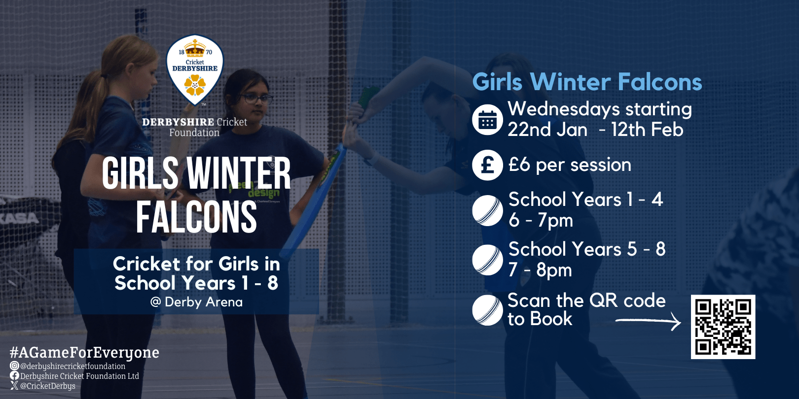 Girls Falcons Courses - Derbyshire Cricket Foundation