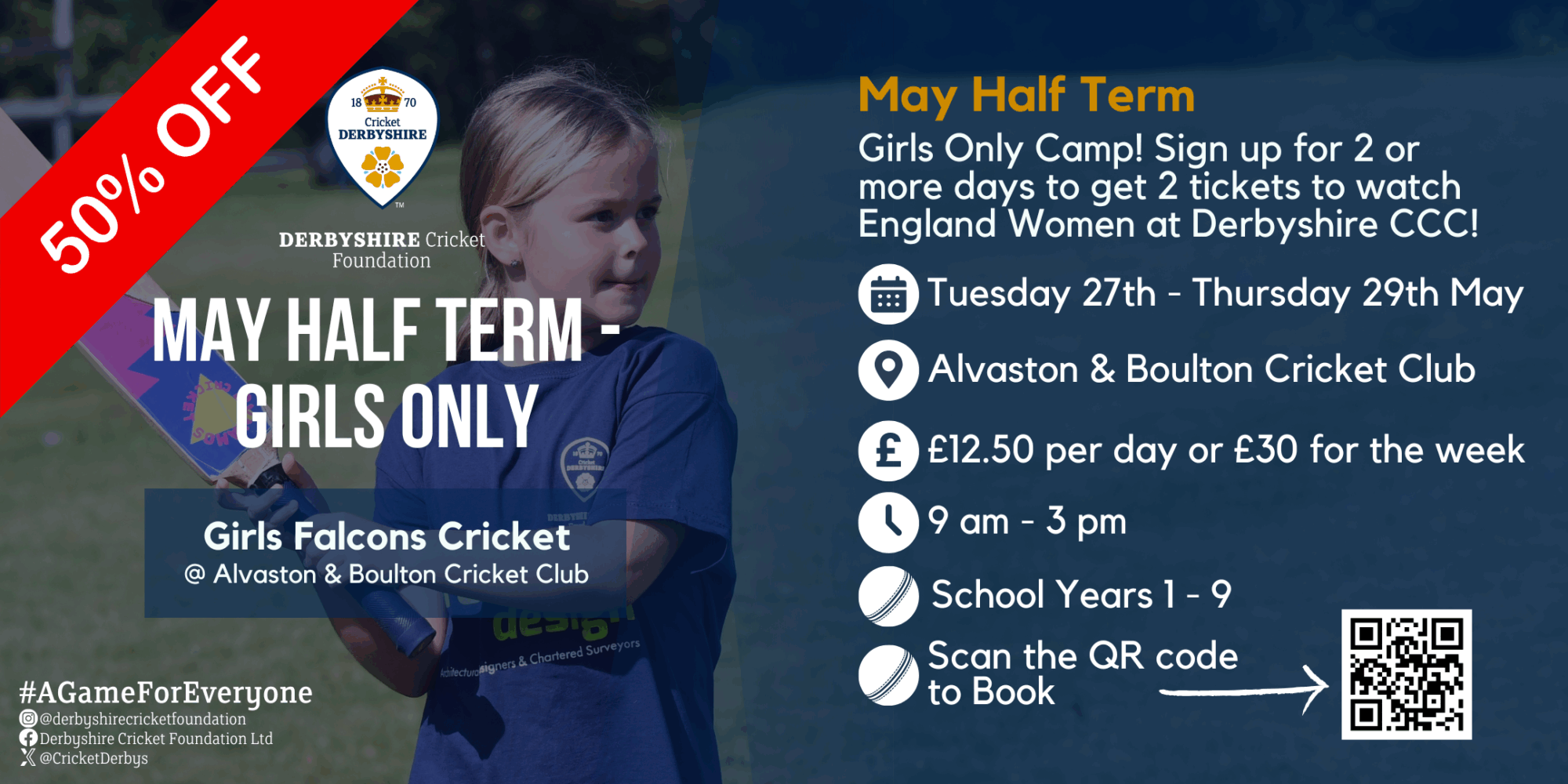 May Half Term Courses - Derbyshire Cricket Foundation